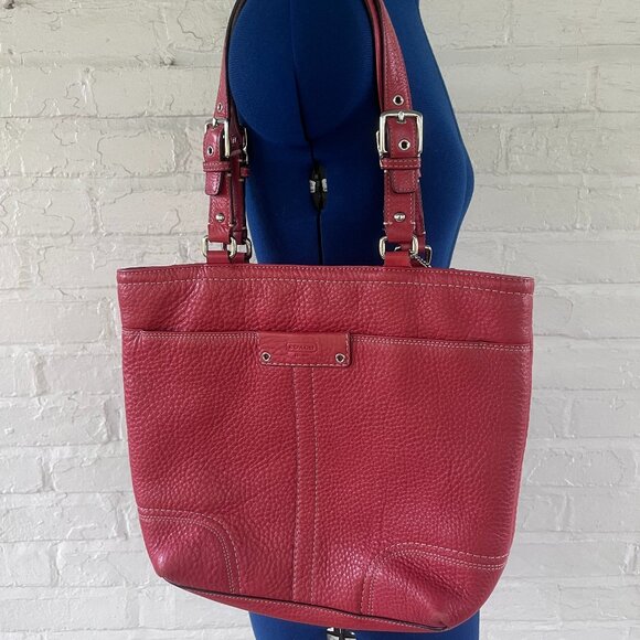 Coach | Bags | Coach Handbag In Coral | Poshmark
